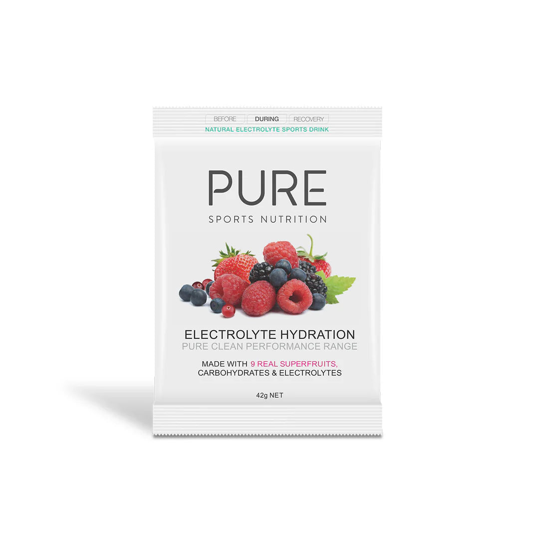 Pure Electrolyte Hydration 42g Superfruits single – Sticky Bottle
